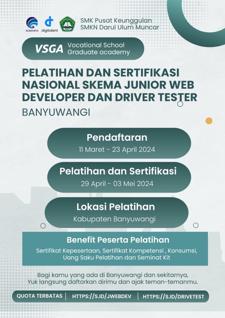 Pelatihan dan Sertifikasi Nasional Skema Junior Web Developer dan ...